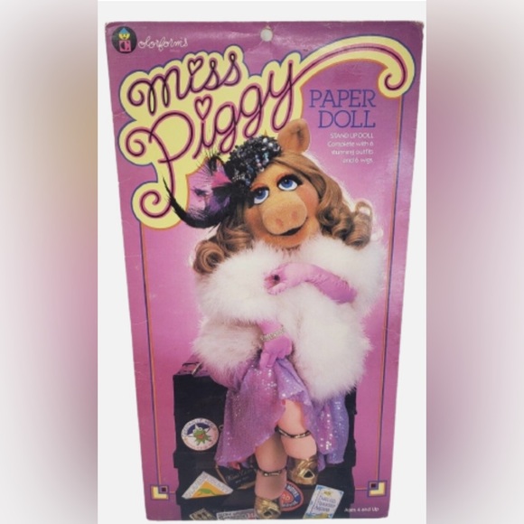 The Muppets | Toys | Vintage 8s Muppets Miss Piggy Colorforms Paper ...